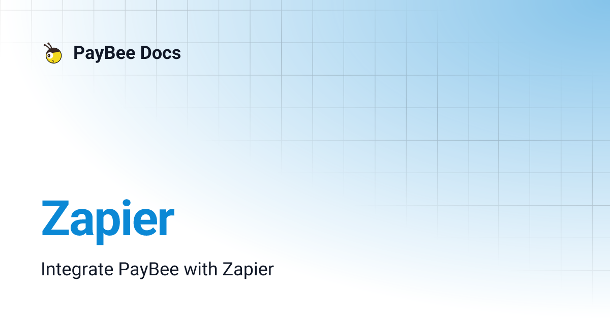 Zapier | PayBee Docs